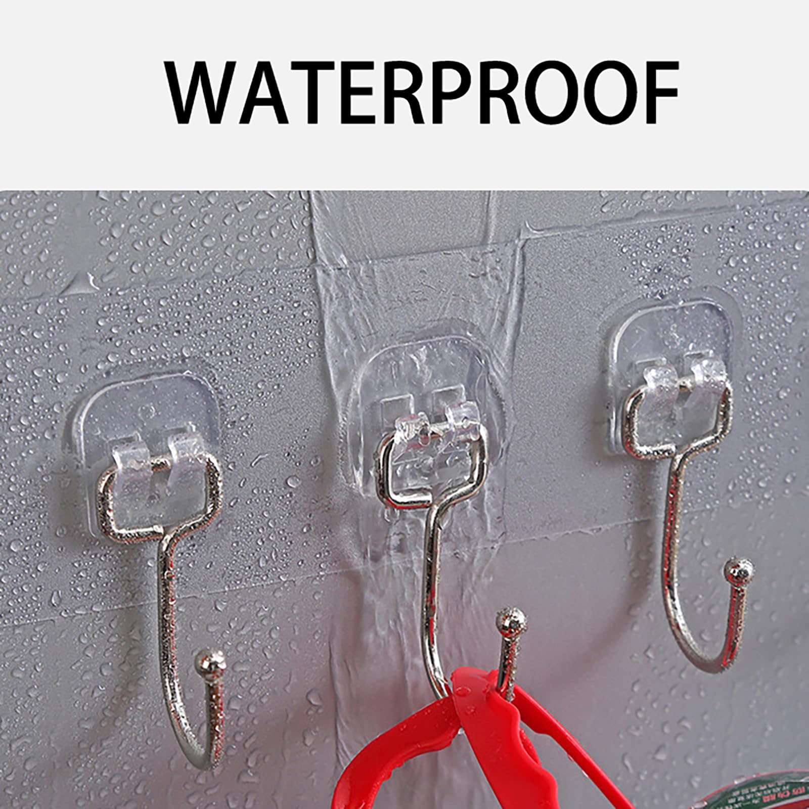 Venupple Adhesive Coat Rack with 6 Hooks, 4 Packs Heavy Duty Wall Hook for Hanging Coat Hat Towel Purse Robes Keys Mudroom Bathroom Entryway, Coat Hooks