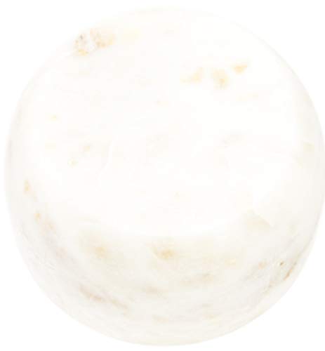 SHASH Marble Shaving Bowl, White - Lather Mug with Interior Grooves Builds a Rich, Foamy Froth - Retains Heat for a Close, Comfortable Shave - Compact, Sophisticated Design (White)