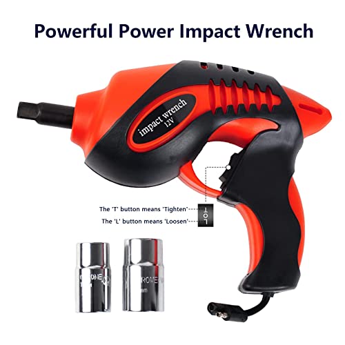 FEANISIFEI Electric Car Jack Kit 3 Ton 12V Electric Car Jack with Impact Wrench Electric Jack for Car SUV Car Emergency Repair Kit