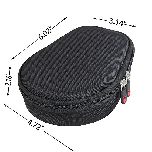 Hermitshell Hard Case for AfterShokz Trekz Air/AfterShokz Aeropex/Titanium Mini/Shokz OpenRun Pro Open Ear Wireless Bone Conduction Headphones AS650 / AS800 (Black) (Only Case)