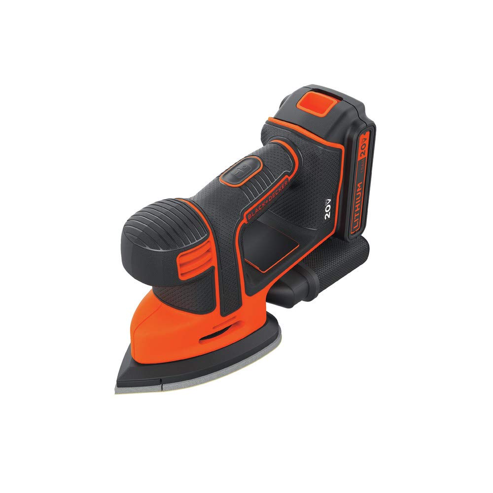 BLACK+DECKER 20V MAX* Mouse Sander, Tool Only (BDCMS20B)