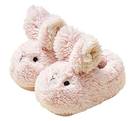 Caistre Toddler Slippers Girl Kids Bunny Cute House Slipper Fuzzy Slippers Winter Slipper Warm Slippers Soft Plush Boy Indoor Slipper