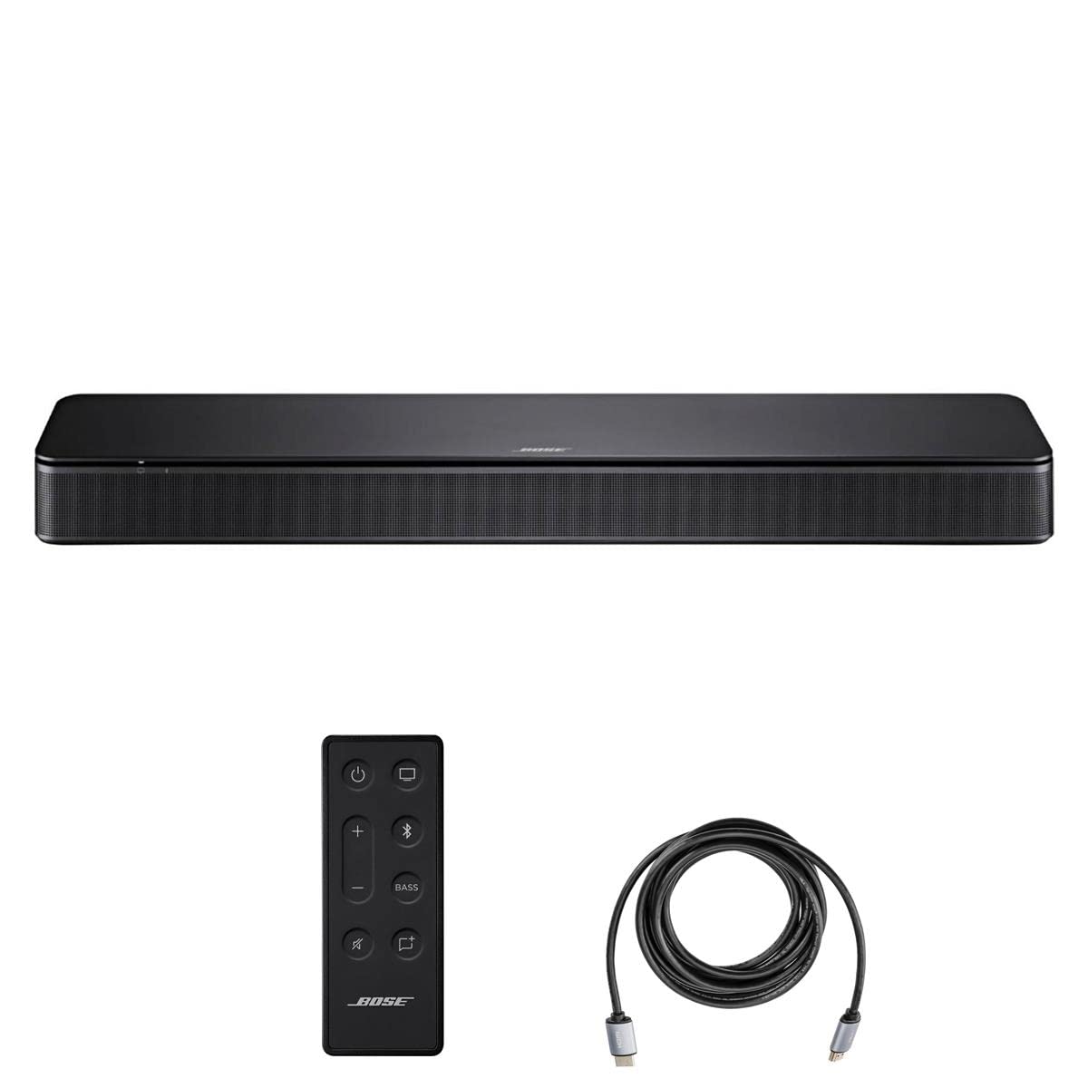 Bose TV Speaker, Black with H&A High-Speed HDMI 2.0 10' Cable