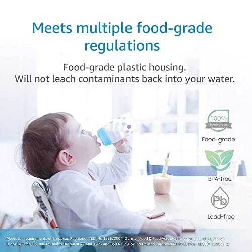 AQUA CREST 3US-AF01 Under Sink Water Filter, Replacement for Standard FiltreteĀ® 3US-AF01, 3US-AS01, Aqua-Pure AP Easy C-CS-FF, WHCF-SRC, WHCF-SUFC, WHCF-SUF, NSF/ANSI 42 Certified, Pack of 3