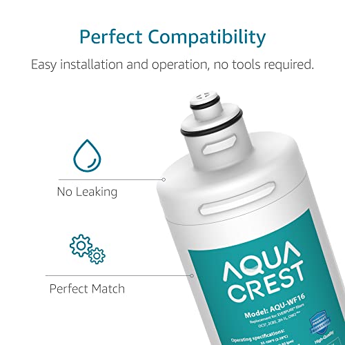 AQUA CREST OCS2 Under Sink Water Filter, Replacement Cartridge for Everpure OCS2, 2CB5, 2H-L, 2CB-GW, ADC, OW2-Plus, EV9618-02, EV9634-26, EV9634-01, EV9617-05, Aquverse A100, NSF/ANSI 42 Certified