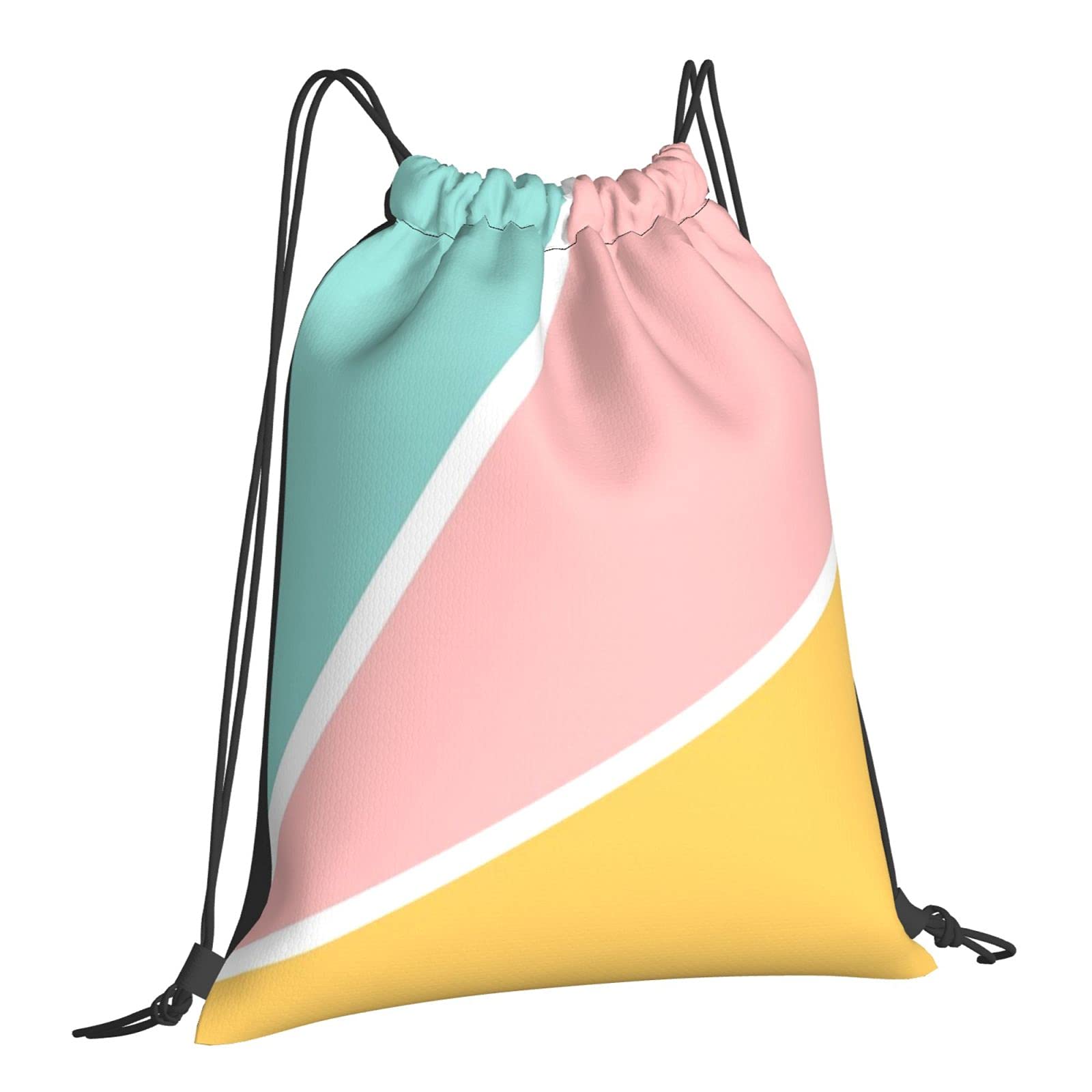 Algranben Rainbow Drawstring Backpack Women Girls Pull String Cinch bag for Beach Travel Sport Yoga