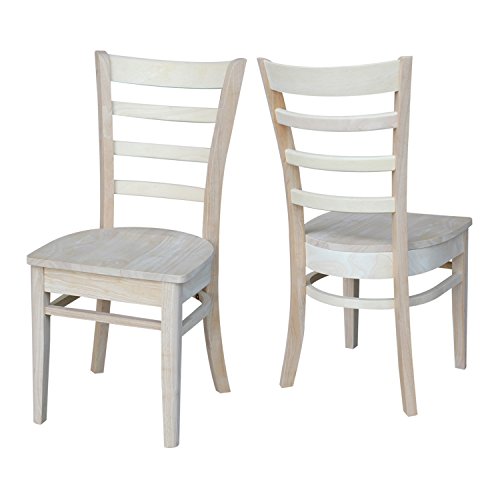 International Concepts Emily Side Chair, Unfinished