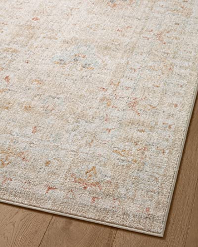 Loloi II Monroe Collection MON-05 Sand/Sunrise 6'-7" x 9'-3" Area Rug