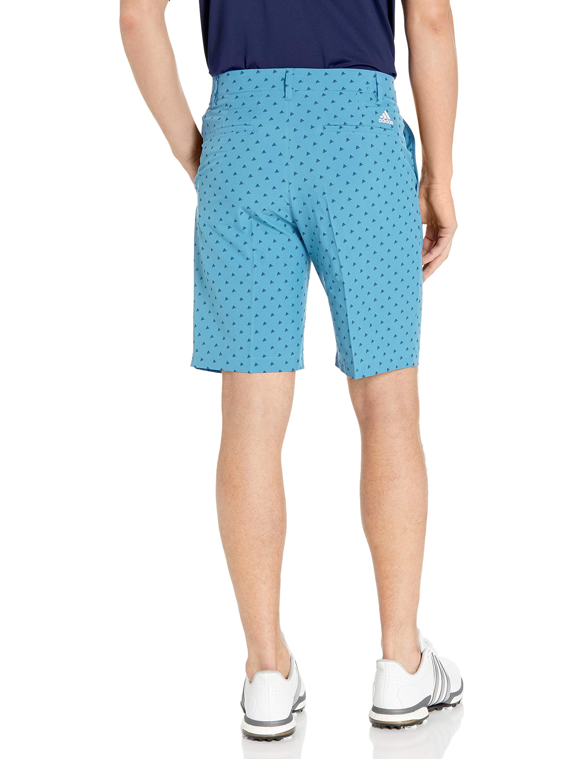 adidas Golf Ultimate365 Badge of Sport Novelty Shorts, Light Blue, 38"