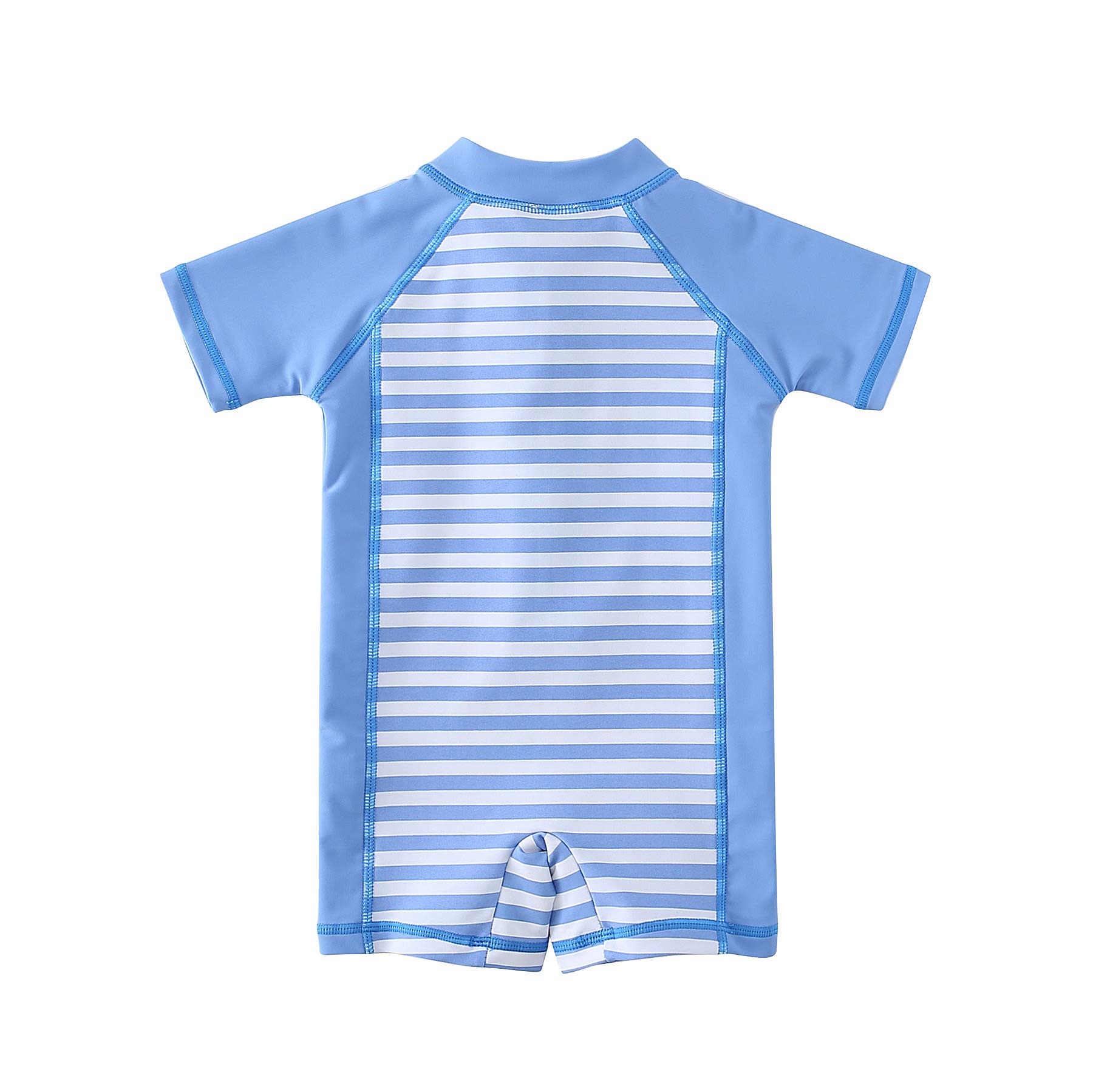 Wishere Boy's Rash Guard Shirt Upf 30+ Swimsuit, New Stripe, 6-12 Months