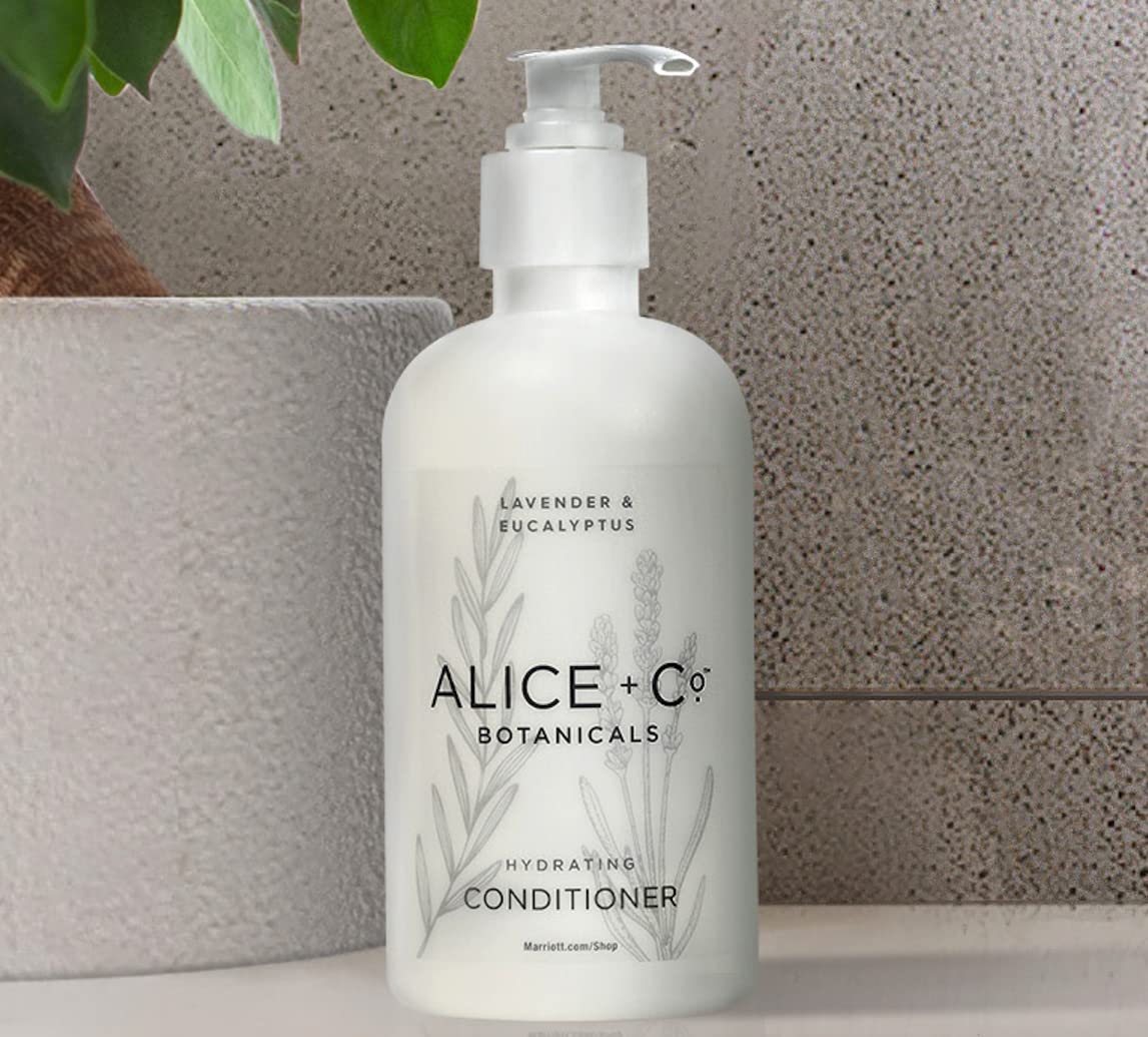 Alice + Co. Shampoo & Conditioner - Fairfield by Marriott - TownePlace - SpringHill - Hotel Bath Amenities - Lavender & Eucalyptus - 8.5 oz Bottles - Hair Care Set