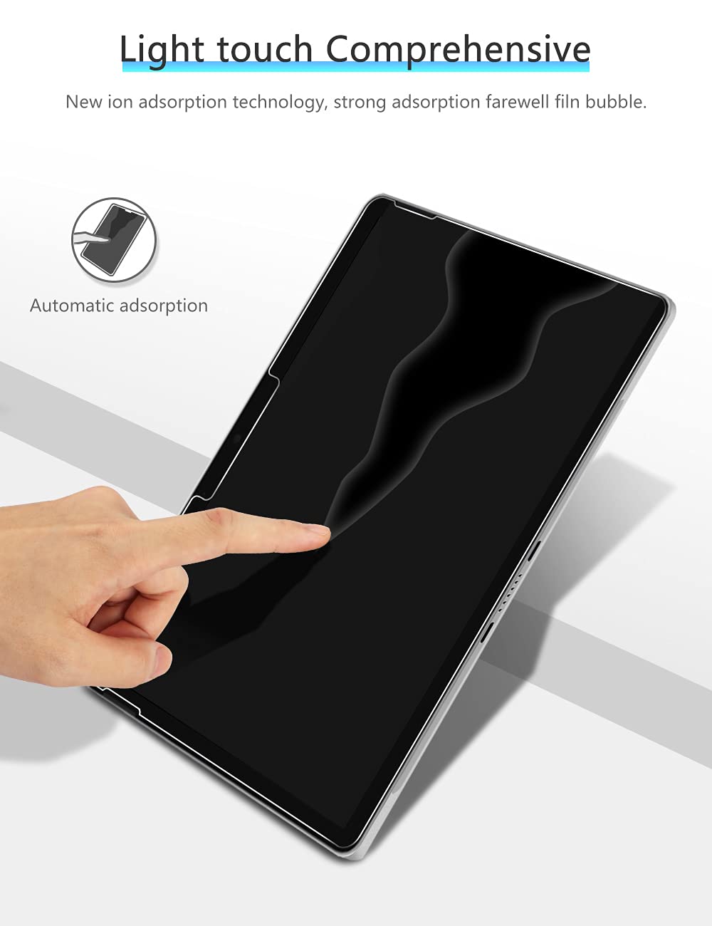 OMOTON 2 Pack Screen Protector for Microsoft Surface Go 4 / Surface Go 3/ Surface Go 2 / Surface Go(10.5 inch, 2023/2021/2020/2018), Tempered Glass/Case Friendly/Surface Pen Compatible