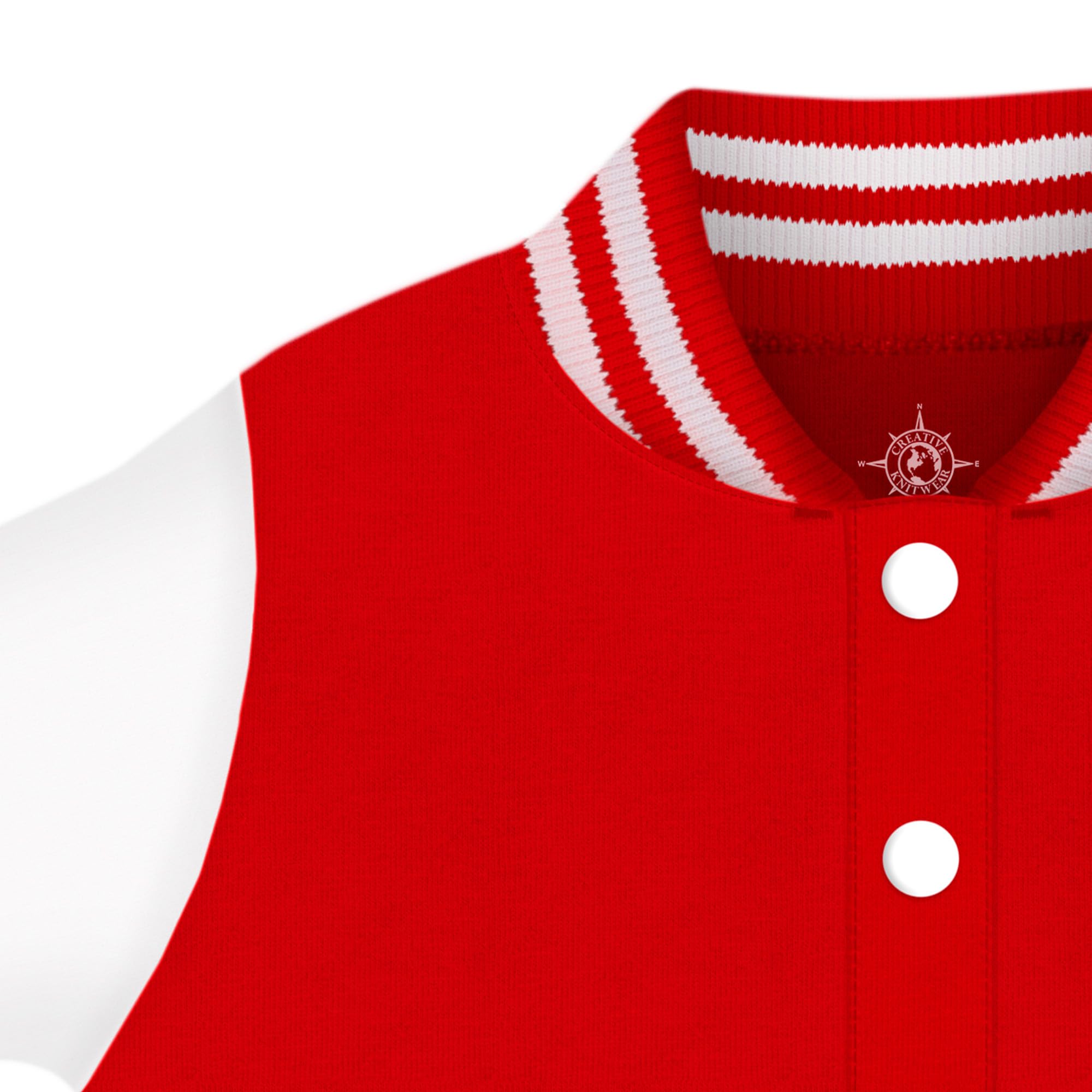 Creative Knitwear College Baby NCAA Officially Licensed Letterman Varsity Jacket - Kansas Logo - Red - 6-9 Months