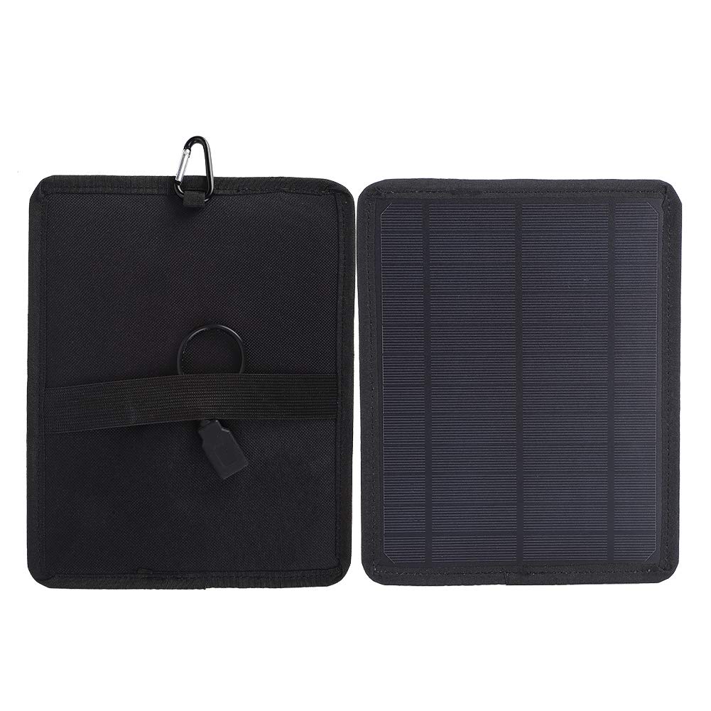5.5W 6V Portable Monocrystalline Solar Power Charging Plate - Outdoor Solar Panel Charger for Efficient Solar Charging on The Go