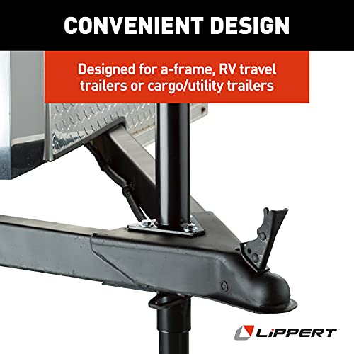 Quick Drop Tongue Jack for A-Frame Travel, Cargo, and Utility Trailers or 5th Wheel RVs
