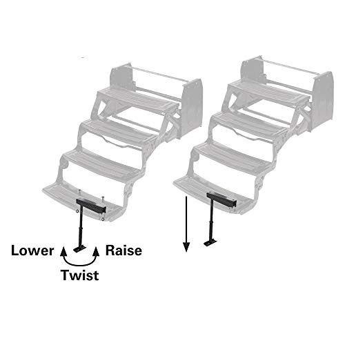 Quick Products QP-JSS-85 Self-Storing RV Step Stabilizer - 8.75" - 15.5"