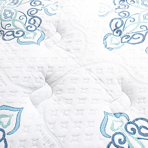 Signature Design by Ashley Mt Dana 15 Inch Plush Hybrid Mattress, CertiPUR-US Certified Foam, Queen
