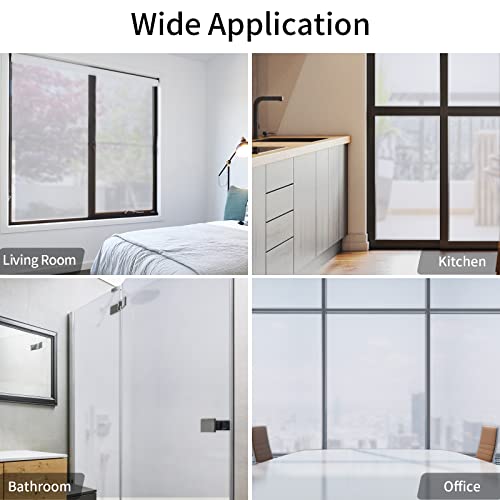 Bundle for MecTo 20 Pack White Hangers and Clear Window Privacy Film