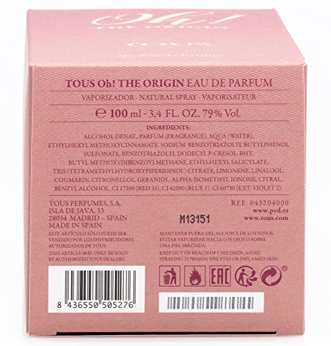 Tous Oh The Origin Women EDP Spray 3.4 oz