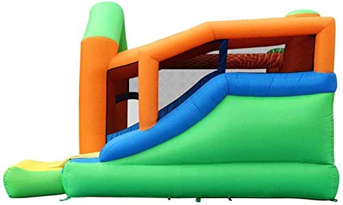 Inflatable Castle and Slide, Children Slide Outdoor Small Naughty Castle Home Trampoline/Square Playground Kids Playpen Colors