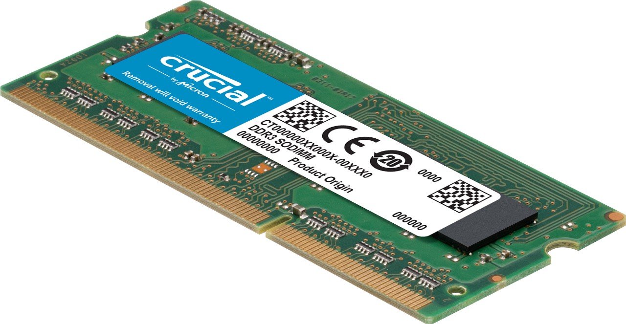 Crucial 32GB Kit (16GBx2) DDR3/DDR3L 1600 MT/s (PC3L-12800) Unbuffered SODIMM 204-Pin Memory - CT2KIT204864BF160B