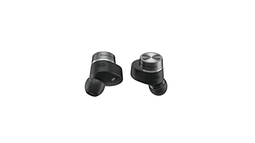 Bowers & Wilkins Pi7 S2 In-Ear True Wireless Earphones, Dual Hybrid Drivers, Qualcomm aptX Technology, Active Noise Cancellation, Works with Bowers and Wilkins App, Satin Black (2023 Model)