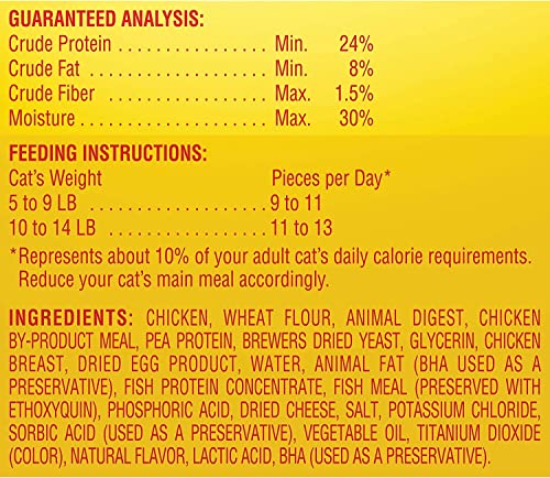 Meow Mix Irresistibles Soft Cat Treats, White Meat Chicken, 3 Ounce (Pack of 5)