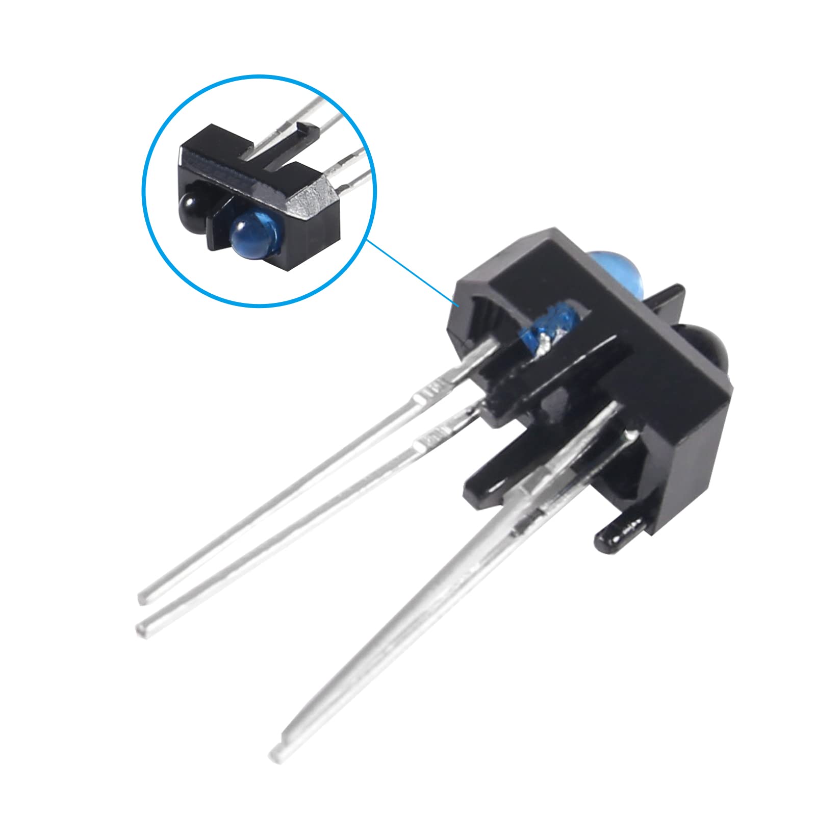 Alinan 60pcs TCRT5000 Sensor TCRT5000L Reflective Optocoupler with Transistor Output Infrared 950mm 5V 3A for Smart Car Robot