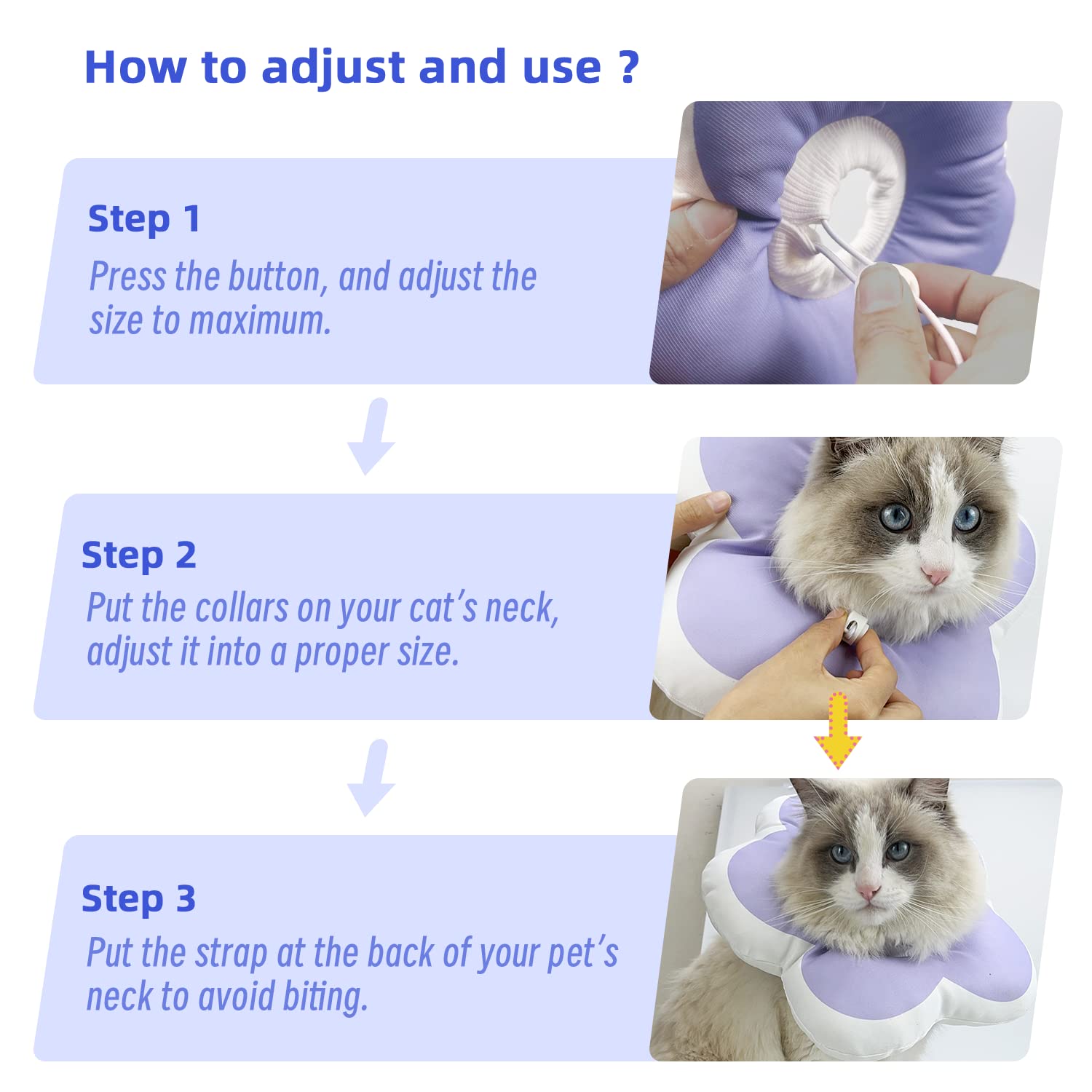 KUDES Cat Cone Collar,Cute Flower Waterproof Elizabethan e Collar for Cat and Small Dog Anti-Bite Lick Wound Healing Protective Neck Cone After Surgery Recovery Collar for Small Pet,All-Season Style