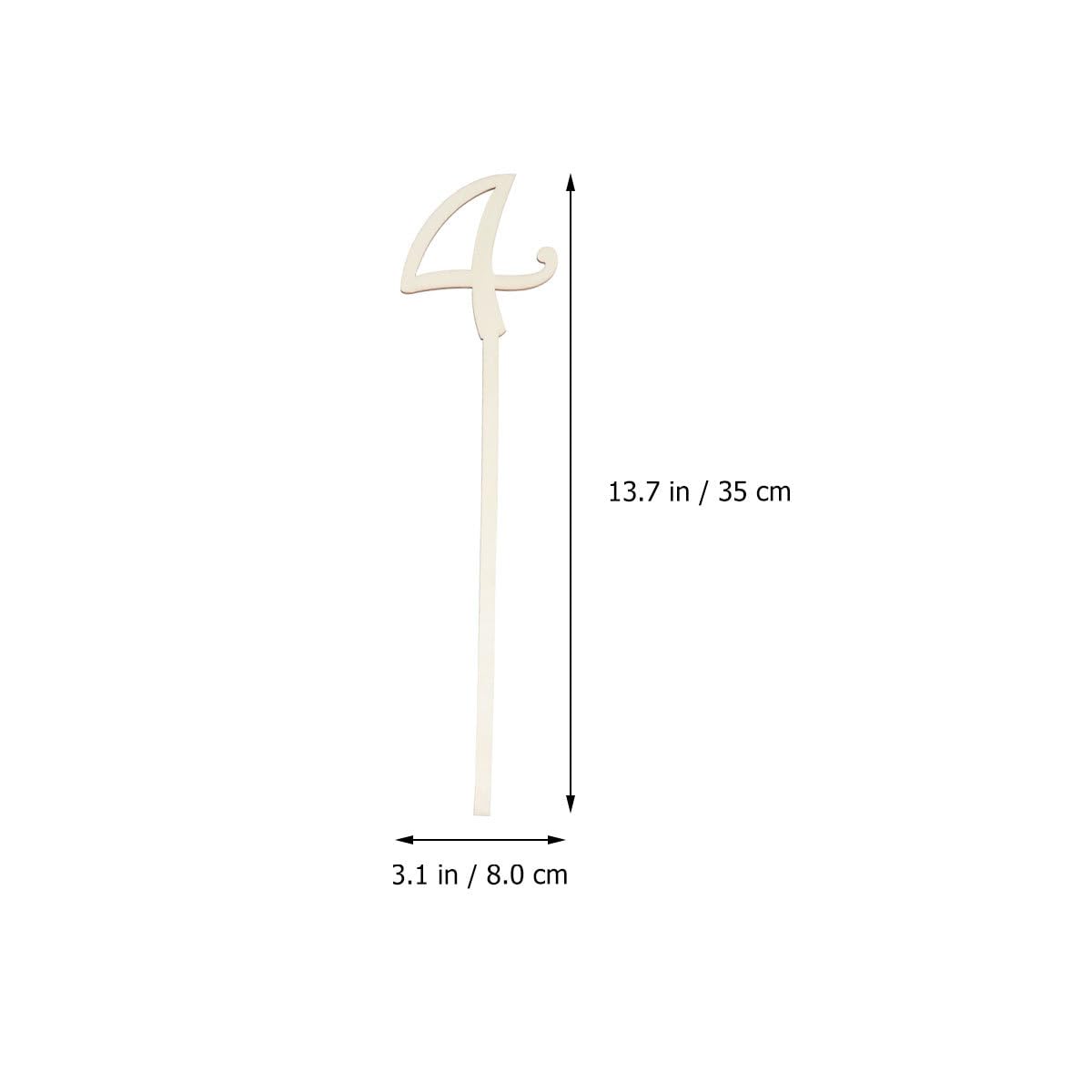 Amosfun Wooden Table Numbers 1-10 Wedding Table Numbers with Holder Base Suitable for Wedding, Party, Events or Catering Decoration