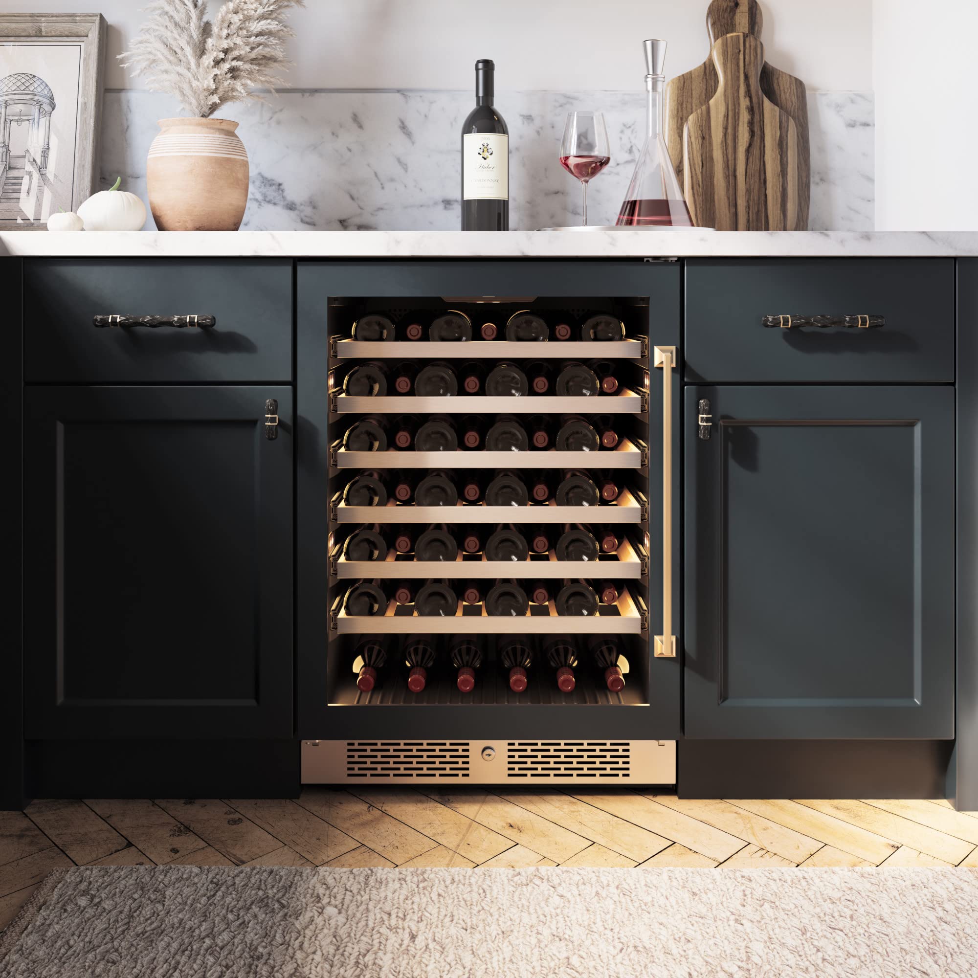 Avallon AWC242SZRH 24 Inch Wide 53 Bottle Capacity Single Zone Wine Cooler with Right Swing Door