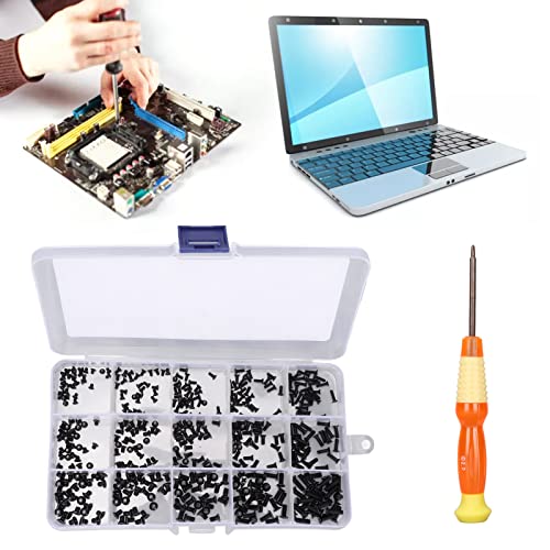 450Pcs M2 M2.5 M3 Laptop Notebook Computer Screws Kit, Flat Head Fastener Screws Set with Screwdriver, for Samsung, for HP, for Dell, for Sony, for Lenovo, etc
