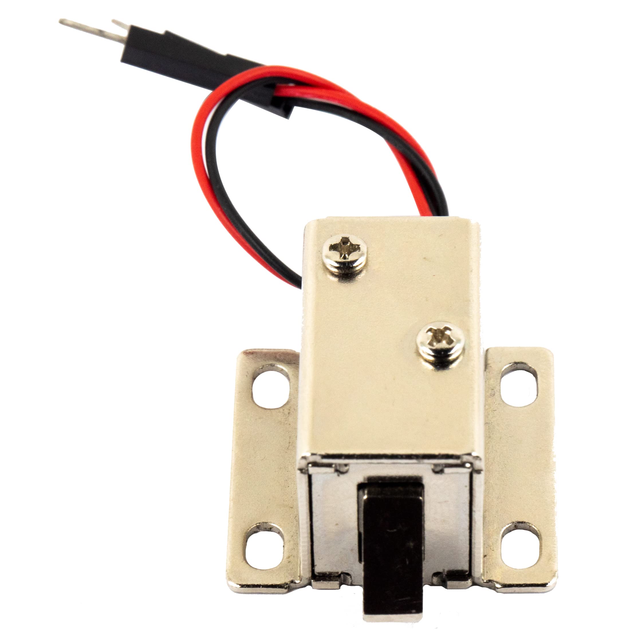 risingsaplings 2pcs DC 12V Current 0.4A Current Mini Electromagnetic Electric Drawer Lock Solenoid Control Lock for Door Access Cabinet Lock Farm School Hotel Design Slim Tongue 27X29X18(mm)