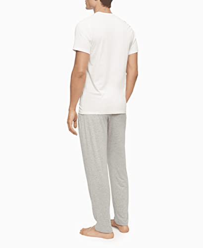 Calvin Klein Men's 100% Cotton T-Shirt Packs, Crewneck, Large, White, Pack of 5.