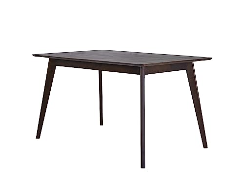 DAIVA CASA Pegasus Rectangular Wooden Dining Table Birch Small Dinner Table Solid Wood Kitchen & Dining Room Tables/Scandinavian Furniture Mid Century Modern Table Dining Room Table 47x30 inch