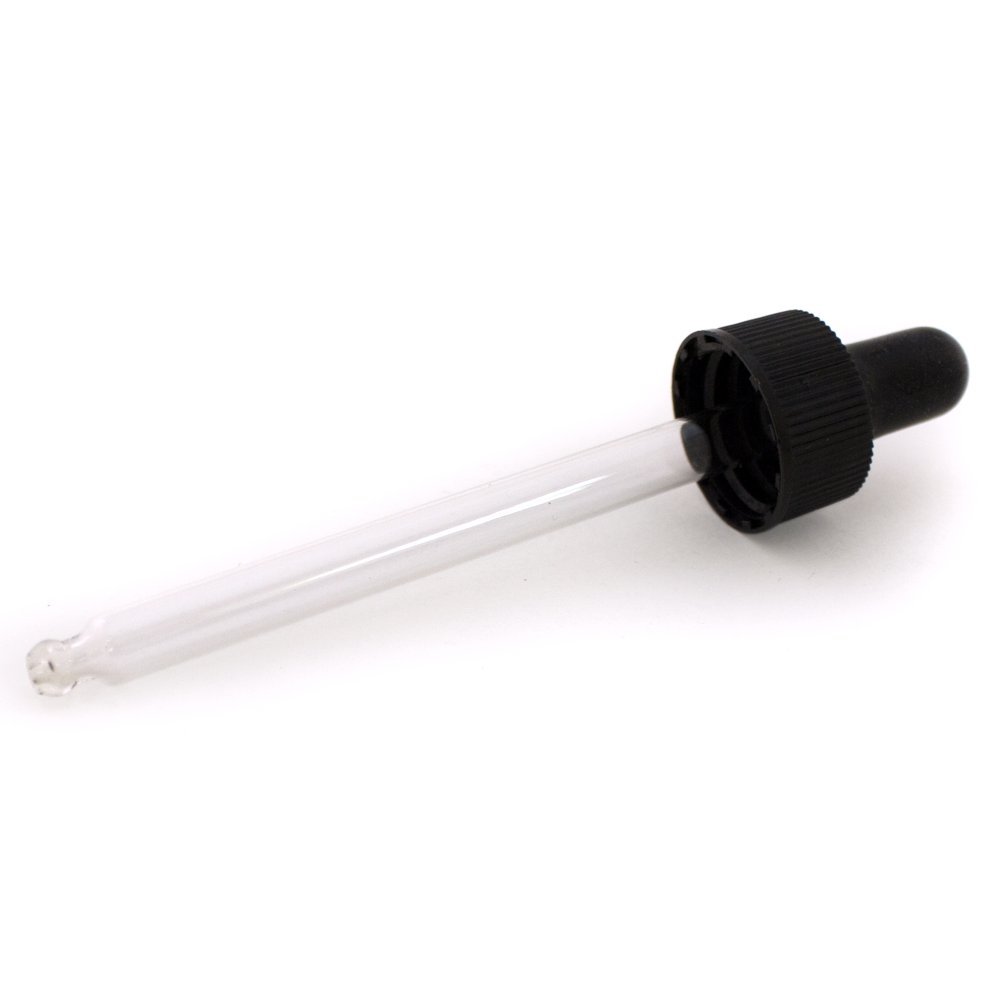 Greenhealth - Pack of 6-2oz Amber Glass Bottles with Round Tip Glass Dropper