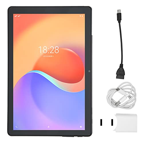 AMONIDA Tablet PC, 5G WiFi 8MP Front 16MP Rear 10 Inch Tablet Blue 100-240V 12GB RAM 128GB ROM for Android 11 for Entertainment (US Plug)