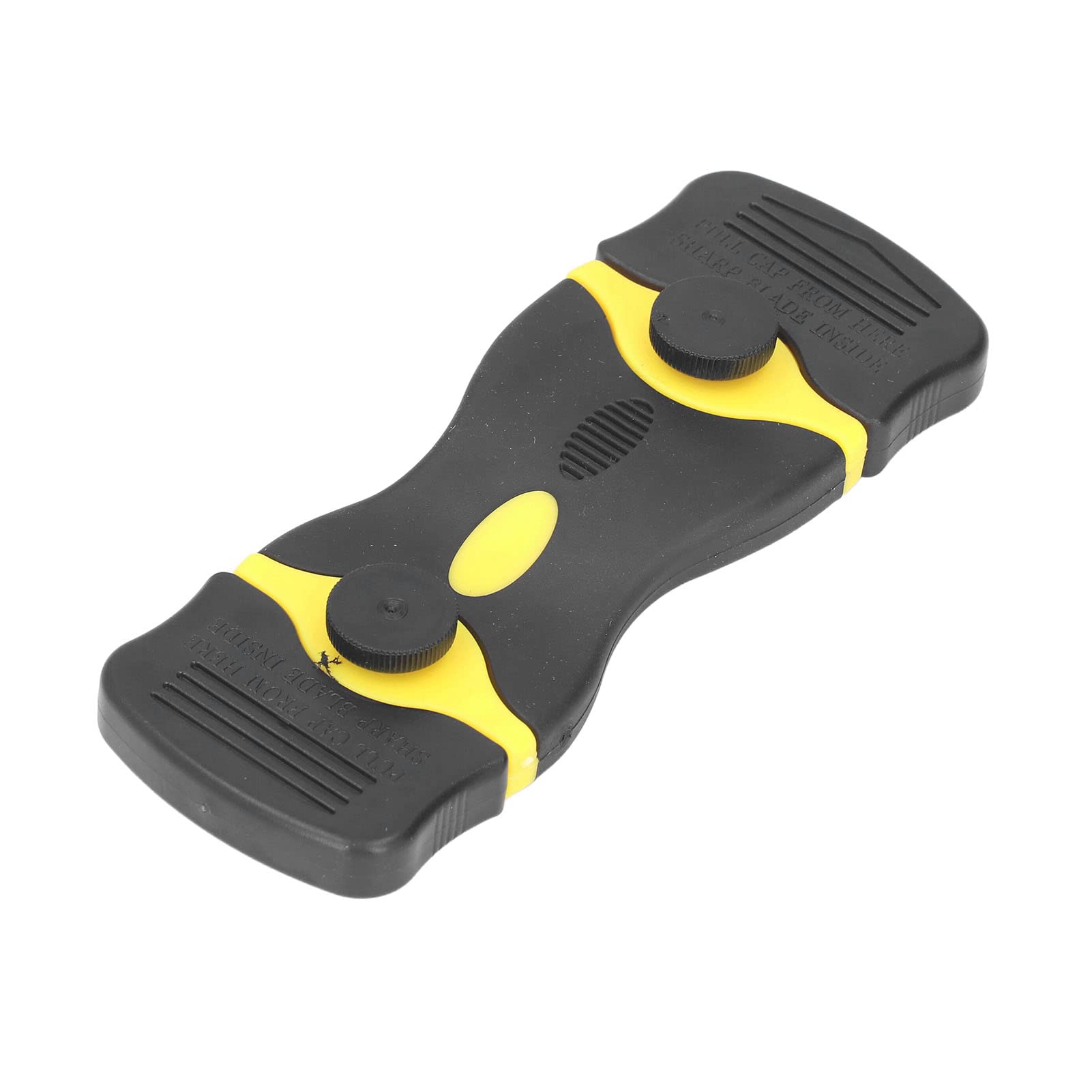 Razor Blade Scraper 2Pcs Multi Purpose Cleaning Razor Scraper 2 in 1 Razor Scraper Tool Glass Scraper for Windows Decals Tint(Black+Yellow)