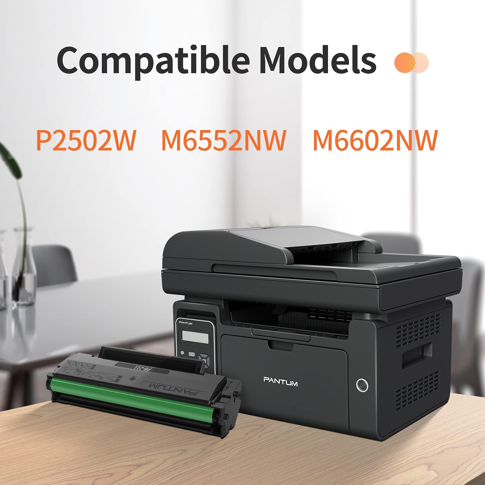 PANTUM PB-211 Genuine Black Toner Cartridge for P2502W M6552NW M6500NW M6602NW Printers