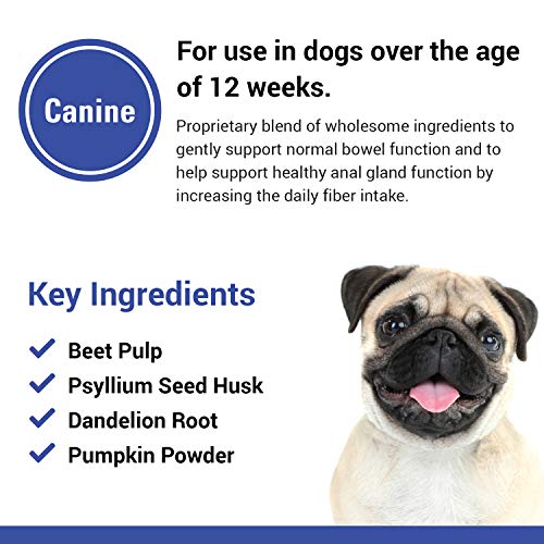 Vet Classics No Scoot Dog Supplements for Healthy Anal Gland Function β Support Normal Bowel Functions, Anal Glands β Increases Daily Fiber Intake for Dogs β 120 Soft Chews