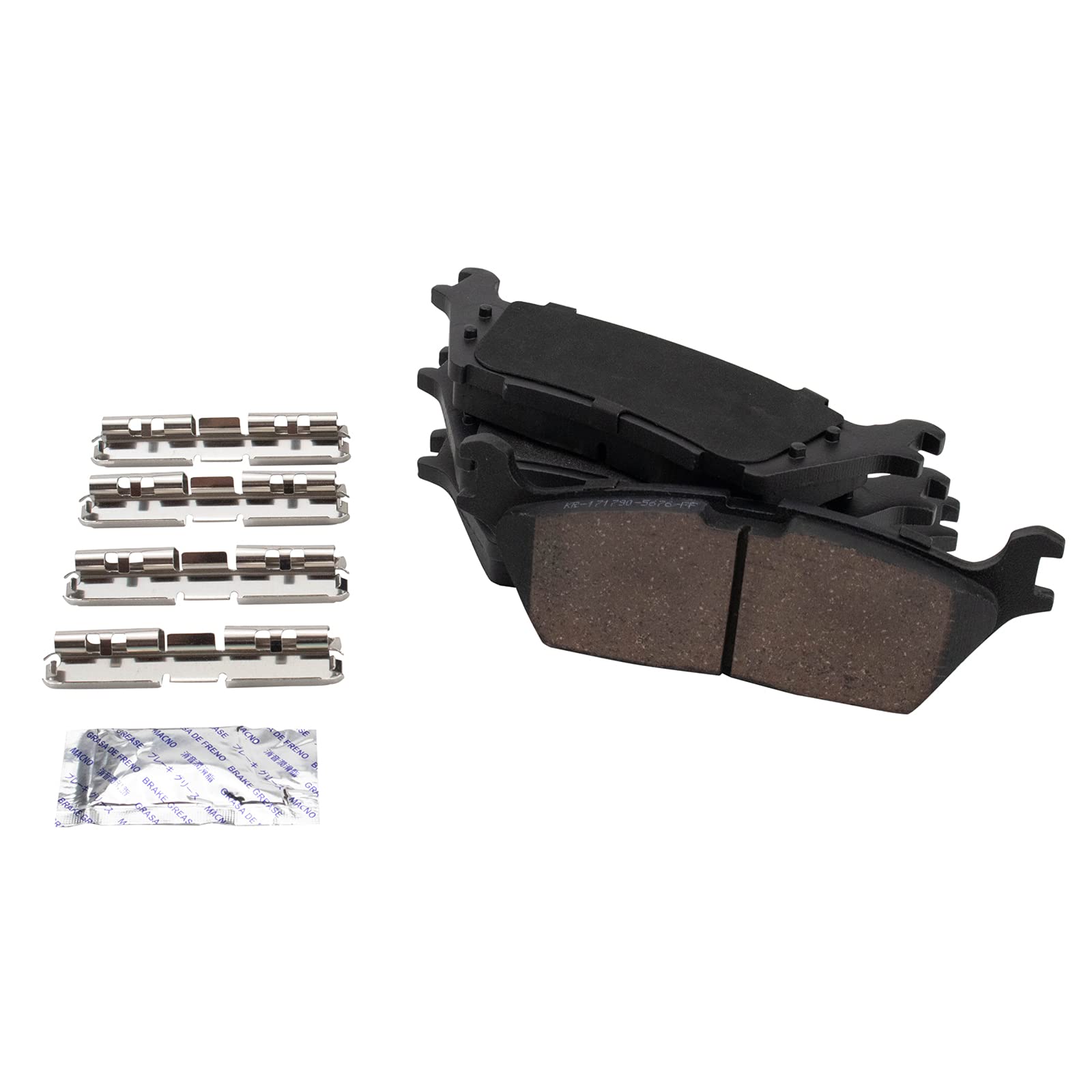 TRQ Front and Rear Brake Pad & Rotor Kit Brake Chemical Kit Brake Pads Brake Rotor Ceramic Vented Premium G-Coated Compatible with 2015-2017 Ford F-150
