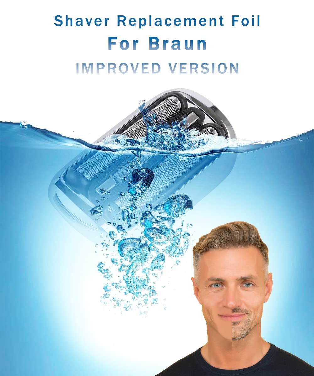 aococe 73S Foil & Cutter Shaver Replacement Part for Braun Series 7 Replacement Head, Electric Shaver Replacement Head Compatible with Braun Series 7 New Generation Shavers 7020s, 7025s, 7071cc