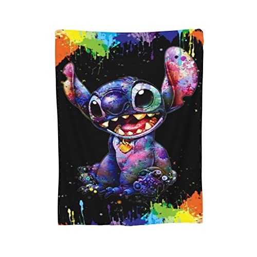 Cartoon Blanket Ultra-Soft Comfortable Blankets Flannel Fits Couch Sofa Office Suitable for All Season 50"X40"