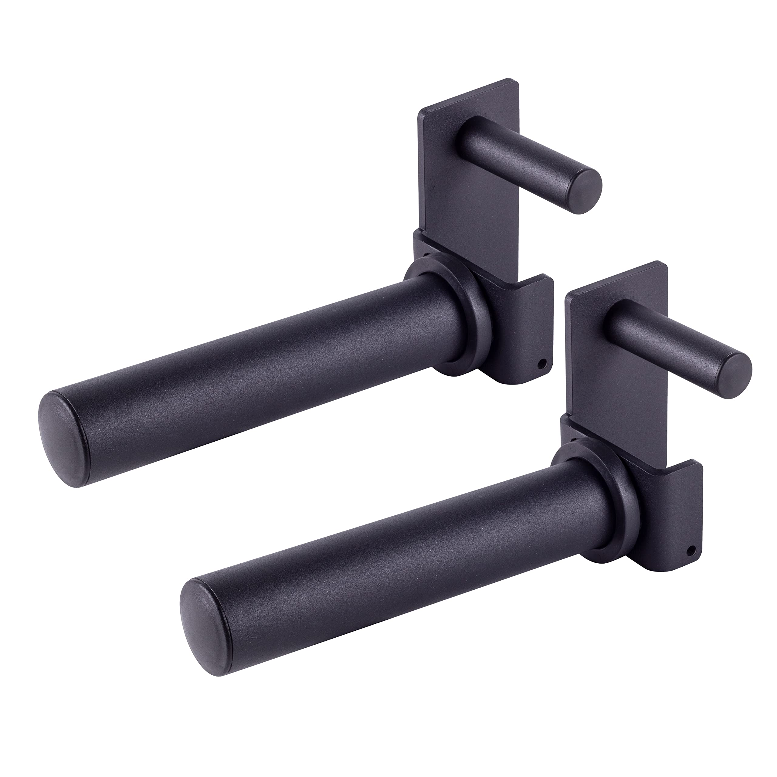 AmStaff Olympic Weight Plate Holder for Power & Squat Racks – Available 2x2 – 2.5x2.5 – 3x3 Inch Tube Sizes – Weight Plates Horn Storage Attachment for Power Squat Rack – (Pair) (3"x3" Tube Racks)