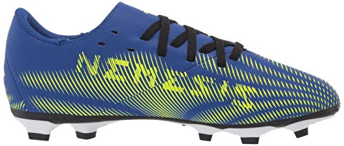 adidas Boy's Nemeziz .4 Firm Ground Soccer Shoe, Team Royal Blue/Solar Yellow/White, 4.5 Big Kid