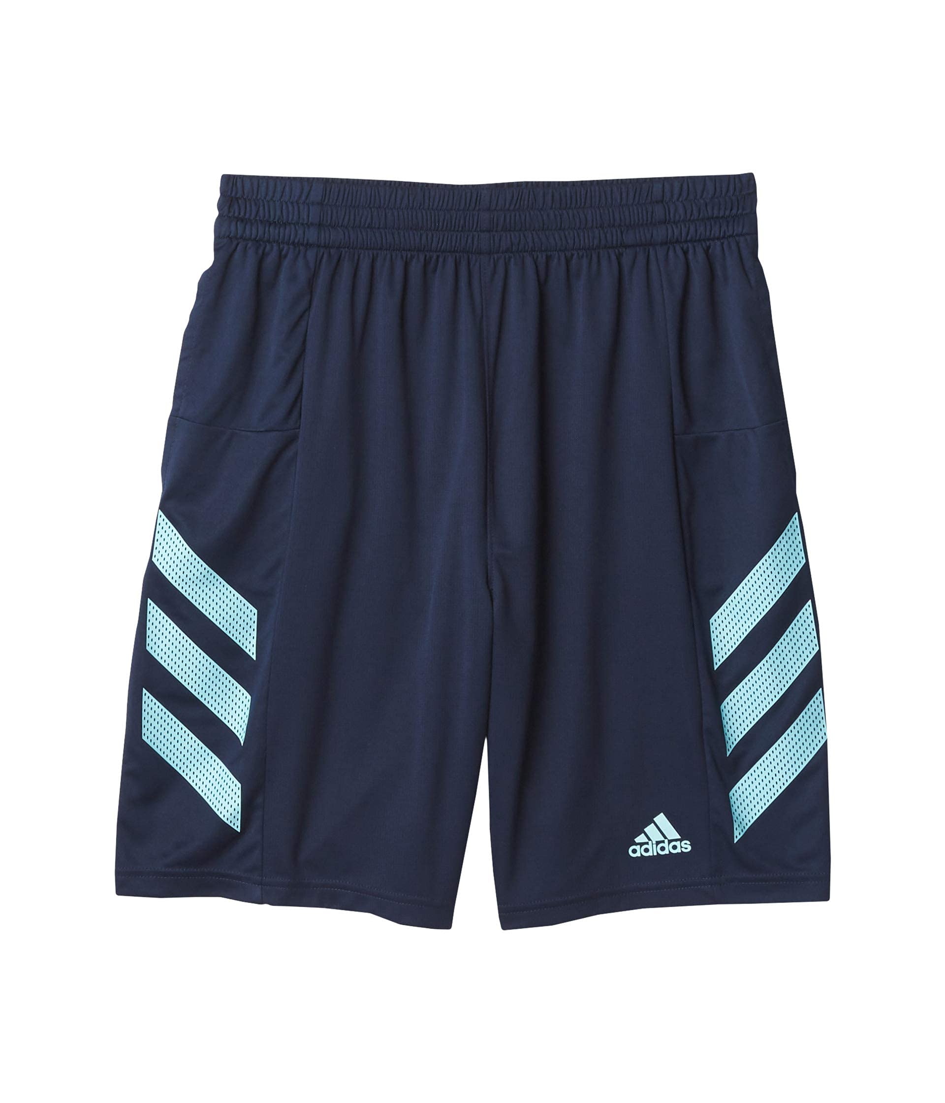 adidas boys Aeroready® Pro Sport 3-stripes Shorts, Collegiate Navy With Hazy Sky,Medium (10/12)