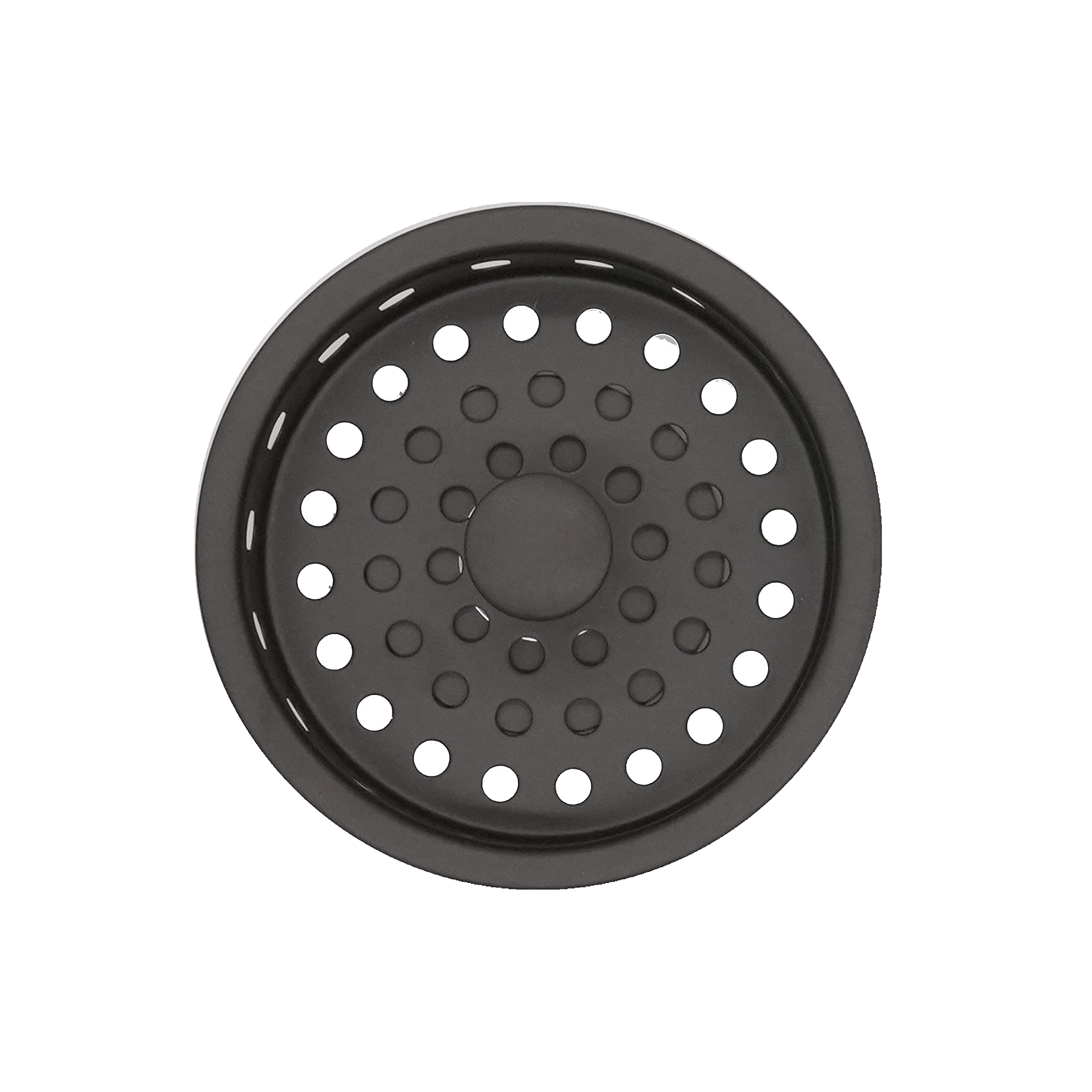 Westbrass A2145-62 3-1/2" Post Style Large Kitchen Sink Basket Strainer, Matte Black