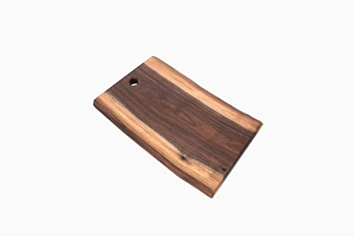 Small Live Edge Black Walnut Cutting Board, American Amish Handmade, Each Cutting Board is Unique, Large Cutting Board 5" x 10"…