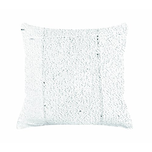Idea Nuova Reversible Sequin Decorative Pillow, 17x17, Silver