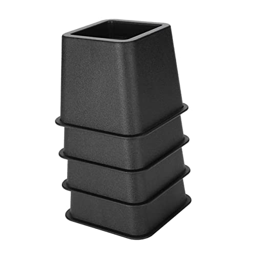 DOITOOL 4pcs Table Leg Protectors Silicone Table Protector Carpet Protector for Furniture Legs Heavy Duty Furniture Lifter Mattress Risers Square Bumper Protective Agent Heightener Floor